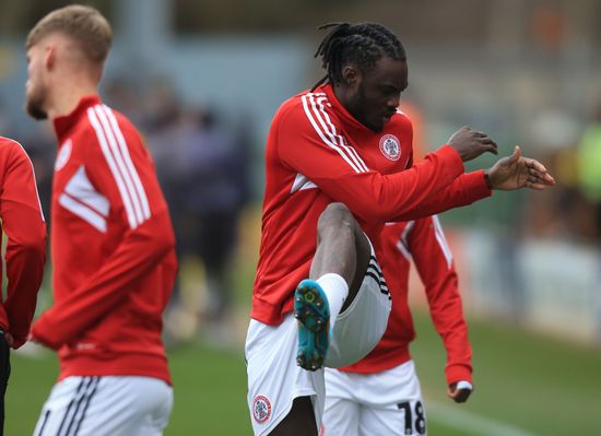 Accrington Stanleys Baba Fernandes Warms Editorial Stock Photo - Stock ...