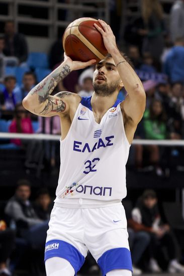 Greeces Vasileios Toliopoulos Action During Fiba Editorial Stock Photo ...