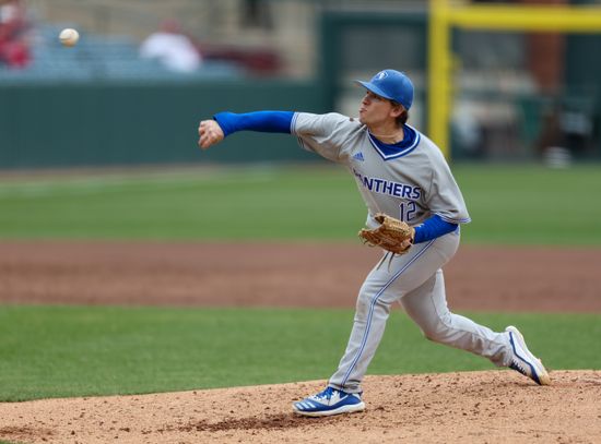 Panthers Pitcher Balke Malatestinic 12 Delivers Editorial Stock Photo ...