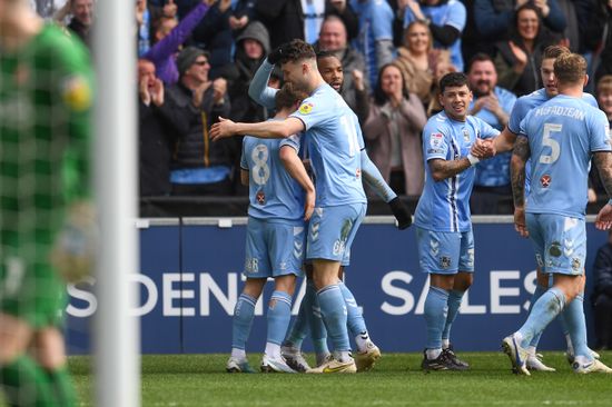 Goal Coventry City Midfielder Jamie Allen Editorial Stock Photo - Stock ...