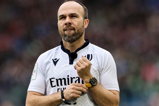 Italy Vs Ireland Referee Mike Adamson Editorial Stock Photo - Stock ...