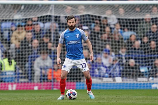 Portsmouth Defender Joe Rafferty During Efl Editorial Stock Photo ...