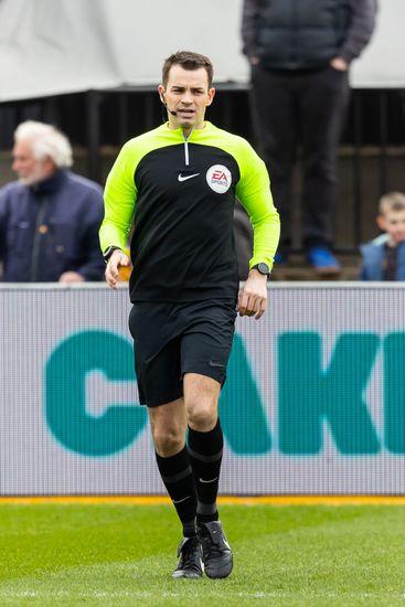Todays Referee Tom Nield During Prematch Editorial Stock Photo - Stock ...