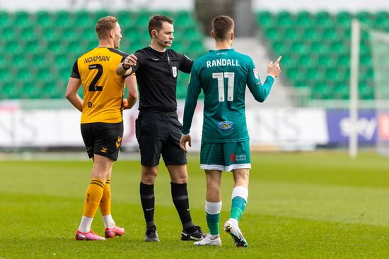 Todays Referee Tom Nield Speaks Sutton Editorial Stock Photo - Stock ...