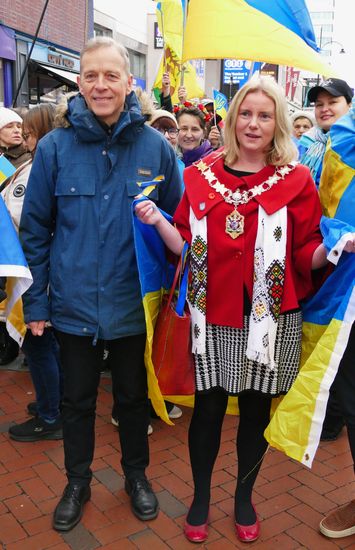 Mp Matt Rodda Mayor Councillor Rachel Editorial Stock Photo - Stock ...