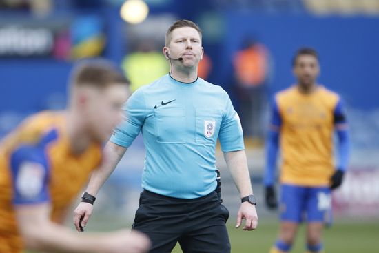 Referee Marc Edwards During Efl Sky Editorial Stock Photo - Stock Image ...
