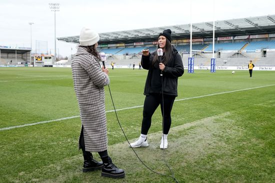 Charli Jacoby Exeter Chiefs Provides Analysis Editorial Stock Photo ...