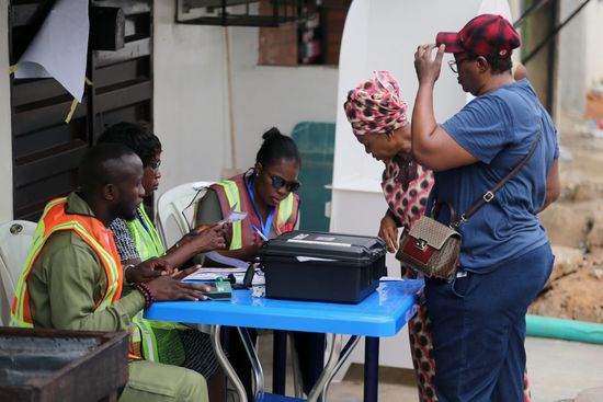 Electoral Officers Attend Voters Polling Station Editorial Stock Photo ...