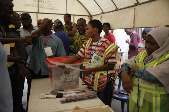 Electoral Officers Count Votes Polling Station Editorial Stock Photo ...