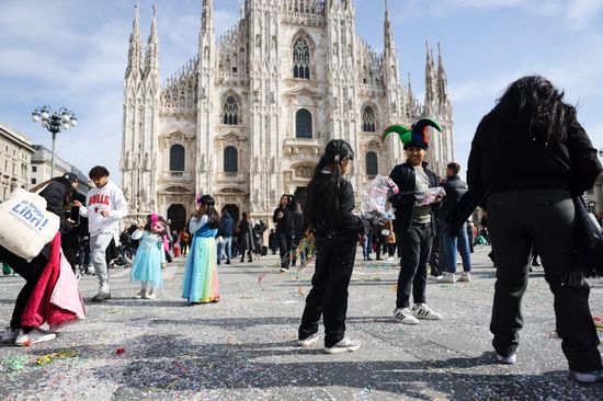 Milan Italy News Celebrations Ambrosian Carnival Editorial Stock Photo ...