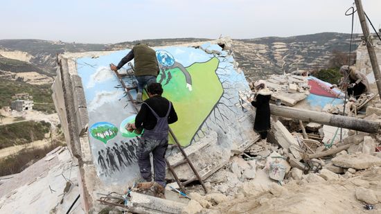 Lr Syrian Artists Aziz Asmar Anees Editorial Stock Photo - Stock Image ...
