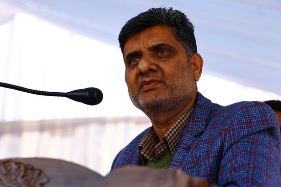 Khursheed Ahmad Khan Leader Apni Party Editorial Stock Photo - Stock ...