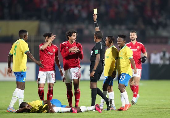 Ethiopian Referee Bamilak Tessema Shows Yellow Editorial Stock Photo ...