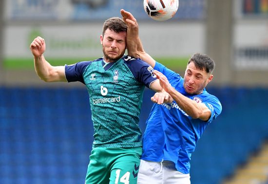Nathan Sheron Oldham Athletic Association Football Editorial Stock ...