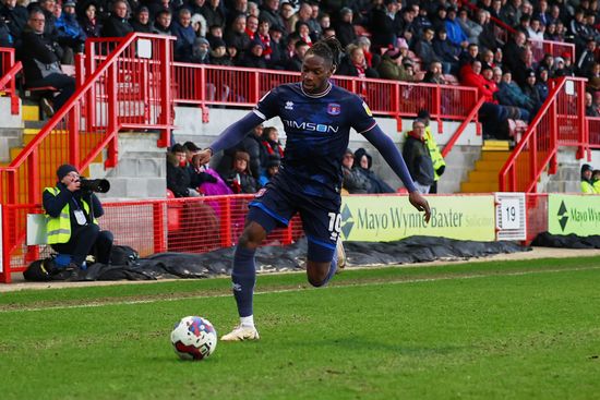 Omari Patrick Carlisle United During Crawley Editorial Stock Photo ...