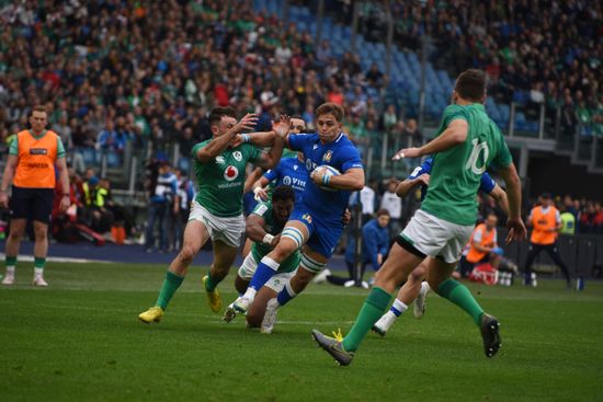 Italian Back Row Lorenzo Cannone Runs Editorial Stock Photo - Stock ...