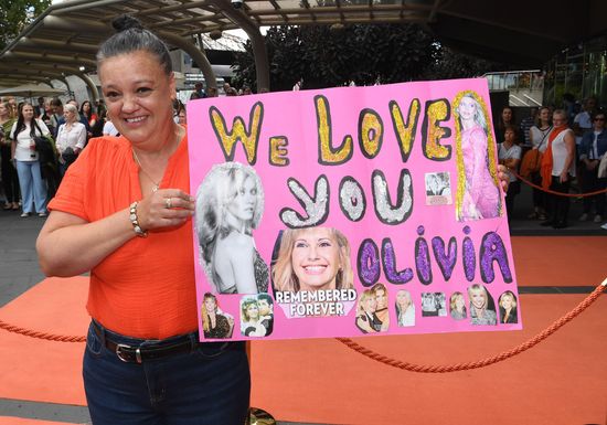 Fan Justine Edwards Holds Collage Outside Editorial Stock Photo - Stock ...
