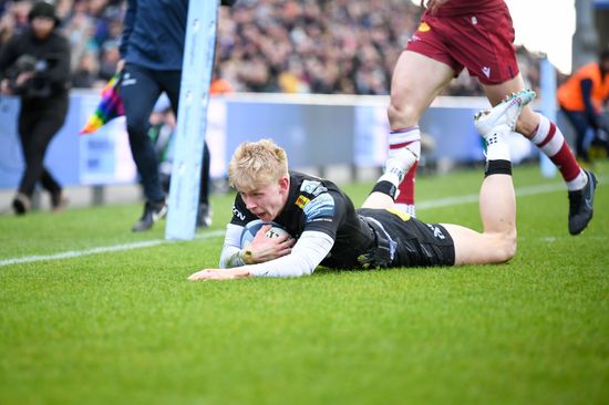 Josh Hodge Exeter Chiefs Scores Try Editorial Stock Photo - Stock Image ...