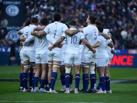 France Team Gather Into Huddle Just Editorial Stock Photo - Stock Image ...