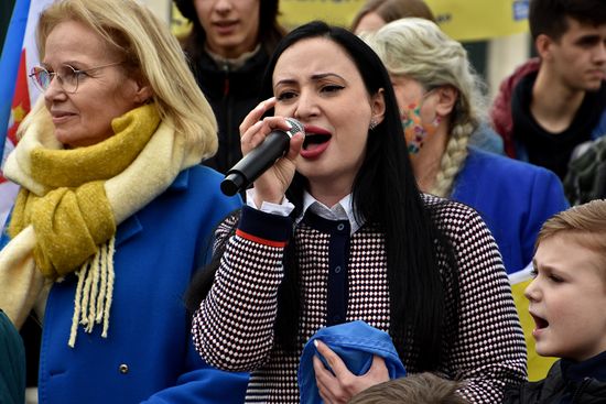 Lyrical Singer Sings Song During Demonstration Editorial Stock Photo ...