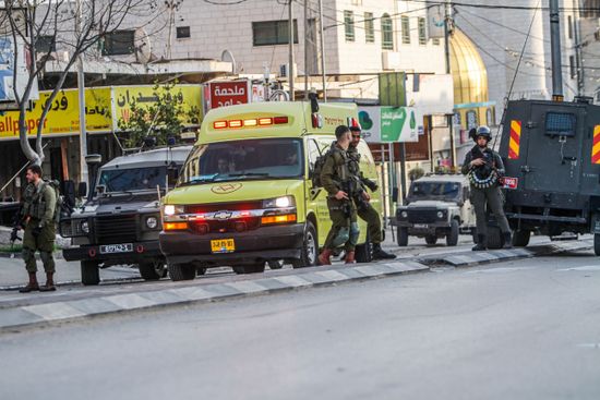 Israeli Soldier Guards While Securing Area Editorial Stock Photo ...