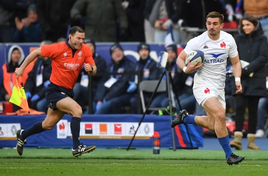 Scores His Try France Scores His Editorial Stock Photo - Stock Image ...