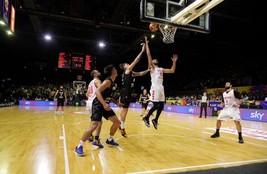 Lebanons Gabriel Salibi Goes Rebound During Editorial Stock Photo ...