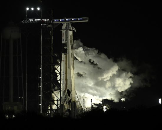 Spacex Falcon 9 Rocket Vents Prior Editorial Stock Photo - Stock Image ...