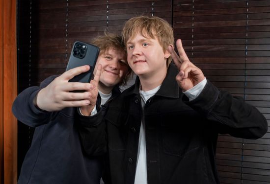 Lewis Capaldi Comes Face Face His Editorial Stock Photo - Stock Image ...
