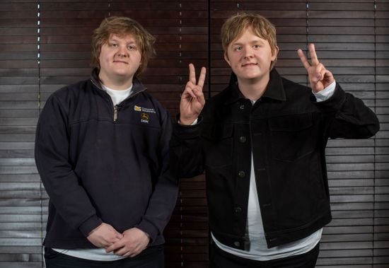 Lewis Capaldi Comes Face Face His Editorial Stock Photo - Stock Image ...