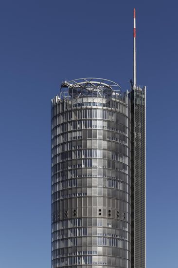 Westenergie Tower Formerly Rwe Tower Highrise Editorial Stock Photo ...