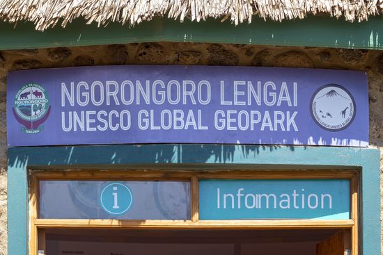 Information Desk Entrance Unesco Sign Ngorongoro Editorial Stock Photo ...