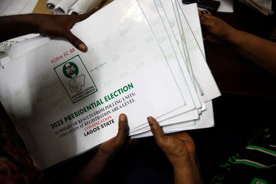 Electoral Officers Collate Election Results Independent Editorial Stock ...