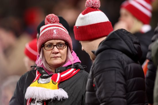 Female Liverpool Fan Bobble Hat Editorial Stock Photo - Stock Image ...
