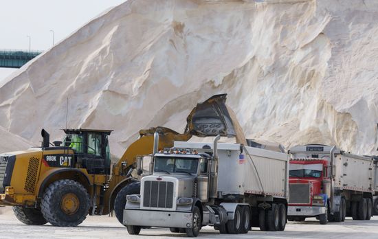 Crews Eastern Salt Load Road Salt Editorial Stock Photo - Stock Image ...
