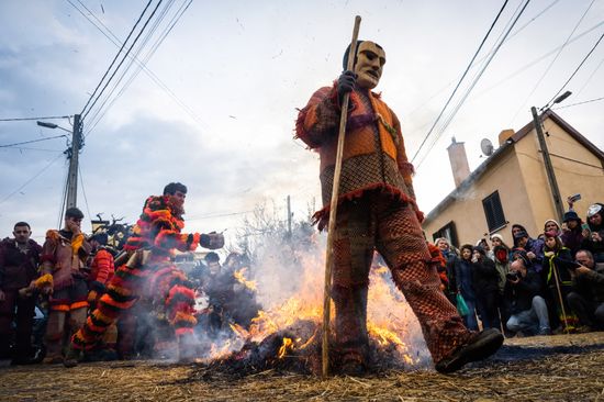 Reveler Dressed Devil Seen Walking Through Editorial Stock Photo ...