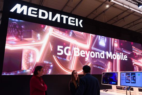 Mediatek Company Logo Seen During First Editorial Stock Photo - Stock ...