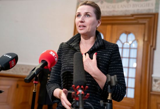 Danish Prime Minister Mette Fredriksen Speaks Editorial Stock Photo ...