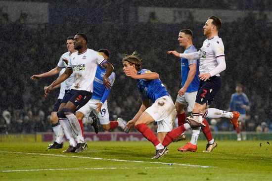 Goal Portsmouth Defender Ryley Towler Scores Editorial Stock Photo ...