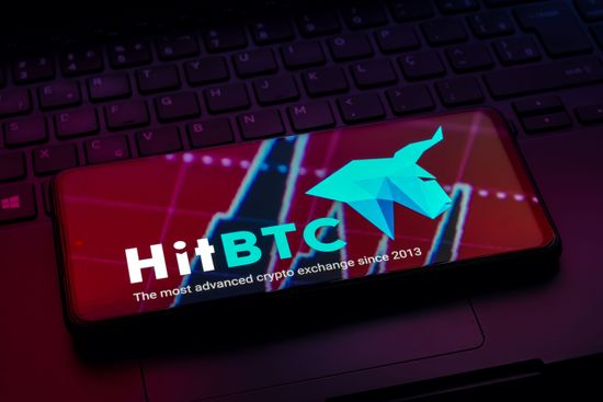 This Photo Illustration Hitbtc Logo Seen Editorial Stock Photo - Stock ...