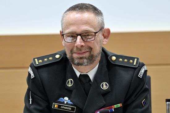 Colonel Pierre Ciparisse Pictured During Session Editorial Stock Photo ...