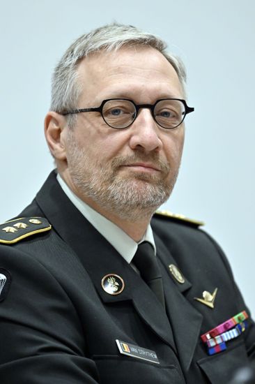 Major General Michel Van Strythem Pictured Editorial Stock Photo ...