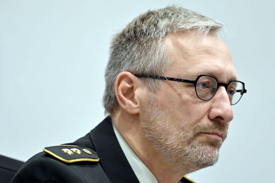 Major General Michel Van Strythem Pictured Editorial Stock Photo ...