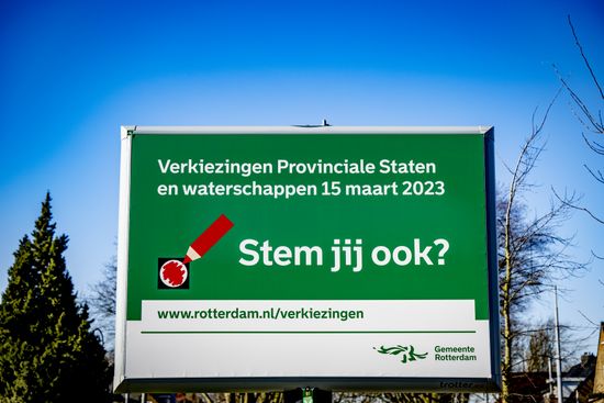 Rotterdam Provincial Council Voting Day Election Editorial Stock Photo ...