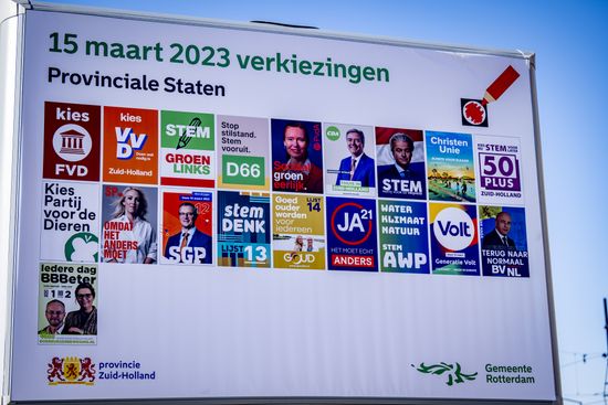 Rotterdam Provincial Council Voting Day Election Editorial Stock Photo ...