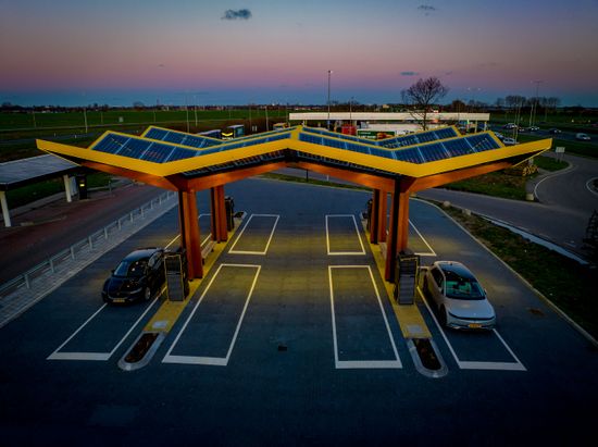 Fastnet Charging Station Along A12 Highway Editorial Stock Photo ...
