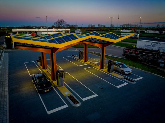 Fastnet Charging Station Along A12 Highway Editorial Stock Photo ...