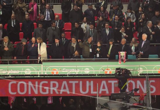 Wembley Royal Box Carabao Stakeholders Group Editorial Stock Photo ...