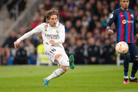 Luka Modric Shot On Goal That Editorial Stock Photo - Stock Image ...