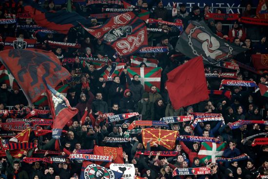 Osasuna Fans Cheer Before Spanish Kings Editorial Stock Photo - Stock ...